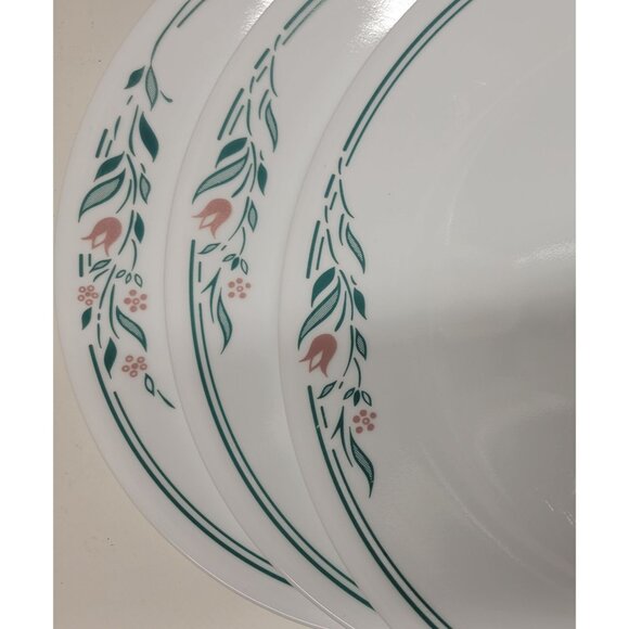 Corelle | Dining | 3 Corelle Rosemarie 25 Dinner Plates Floral Rose ...